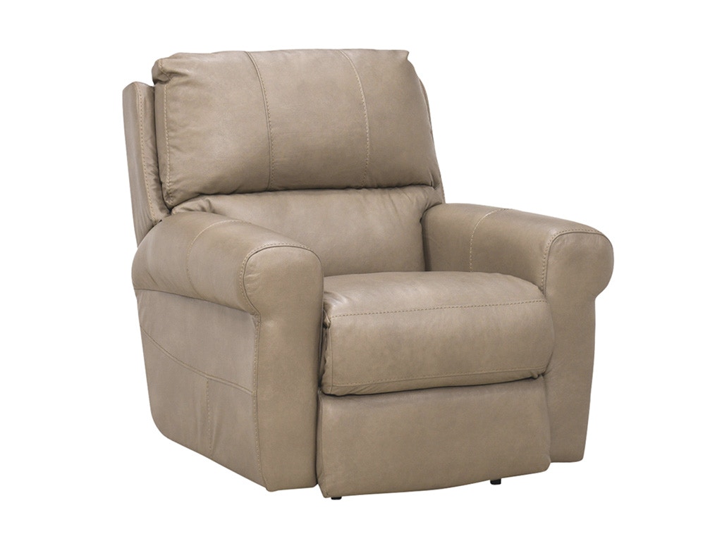Toretta Putty Leather Lay Flat Power Recliner by Catnapper 64570-7
