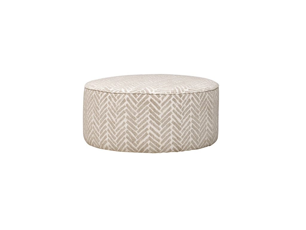 Fusion Furniture 9778 Passageway Vanilla Round Cocktail Ottoman 140