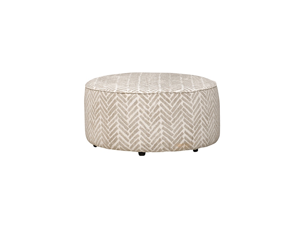Fusion Furniture 9778 Passageway Vanilla Round Cocktail Ottoman 140