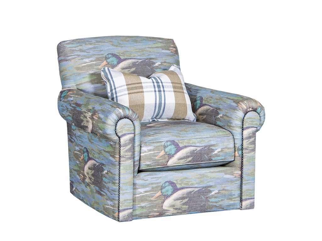 American Heritage by Mayo Living Room Chestnut Fabric Chair 1386F40 ...