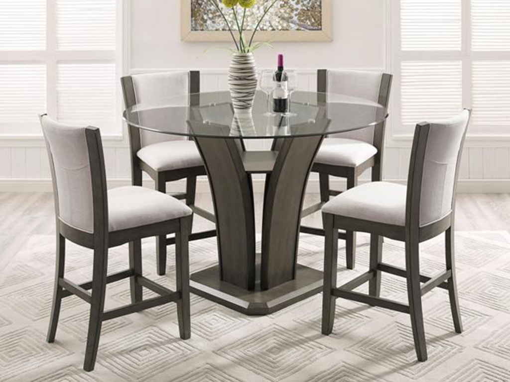Crown Mark Casual Dining Camelia Counter Height Dining Table 1710GY ...
