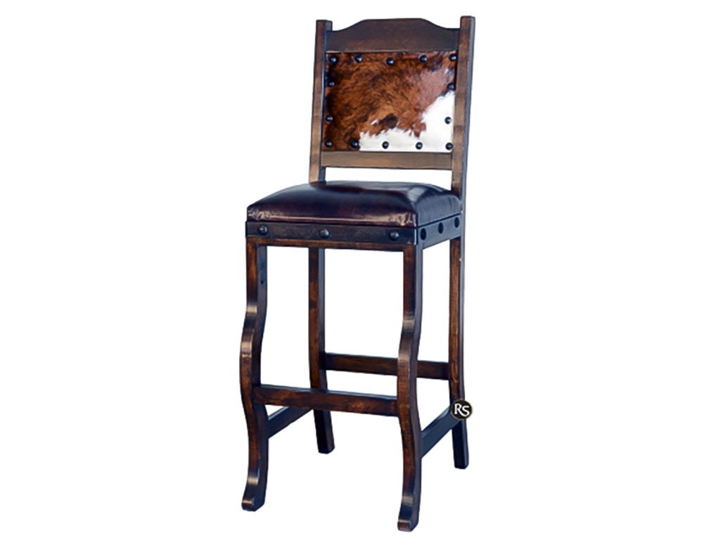 Rusticos Sierra Dining Room HERRADURA BARSTOOL COWHIDE 30 LG BAN-01-PV ...
