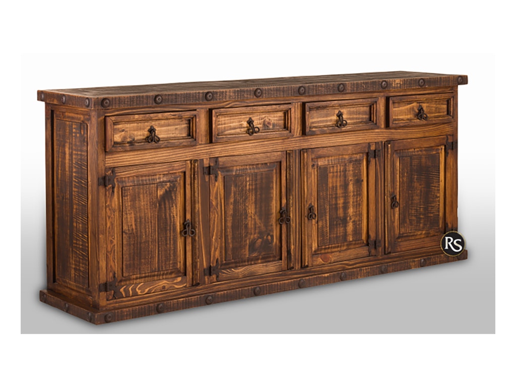 Rusticos Sierra Casual Dining BUFFETTE RUSTIC 4 DRAWERS 4 DOORS LR BUF ...