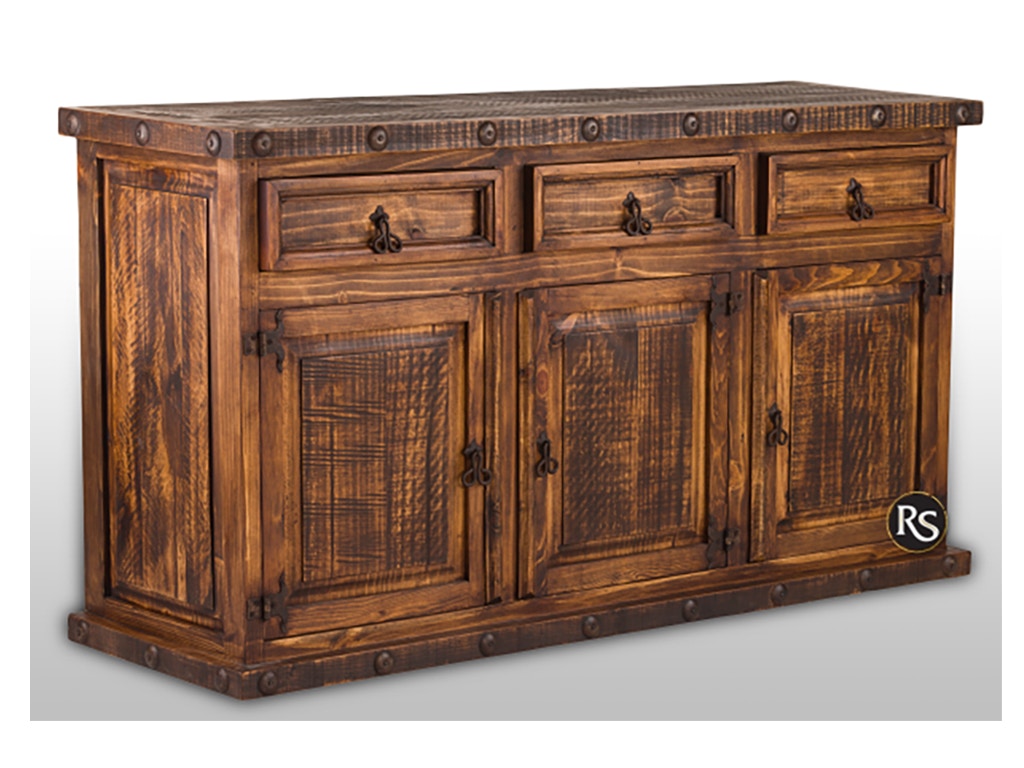 Rusticos Sierra Casual Dining BUFFETTE RUSTIC 3 DRAWERS 3 DOORS LR BUF ...