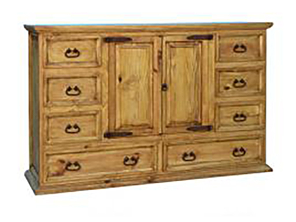 Rusticos Sierra Bedroom HOUSTON DRESSER LT COM-15 - Furniture Market ...