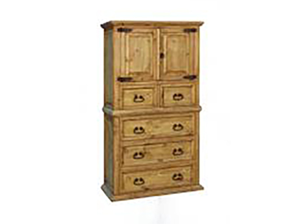Rusticos Sierra Bedroom TOWER CHEST LT COM-33 - Furniture Market ...