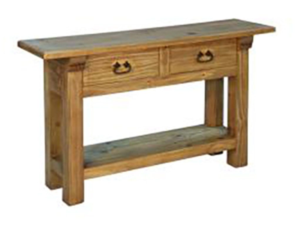 Rusticos Sierra Living Room RUSTIC SOFA TABLE LT CON-09 - Furniture ...