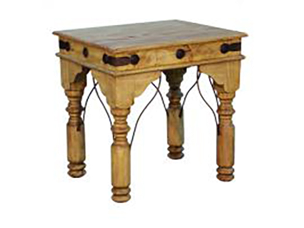 Rusticos Sierra Living Room INDIAN END TABLE LT LAT-03 - Furniture ...