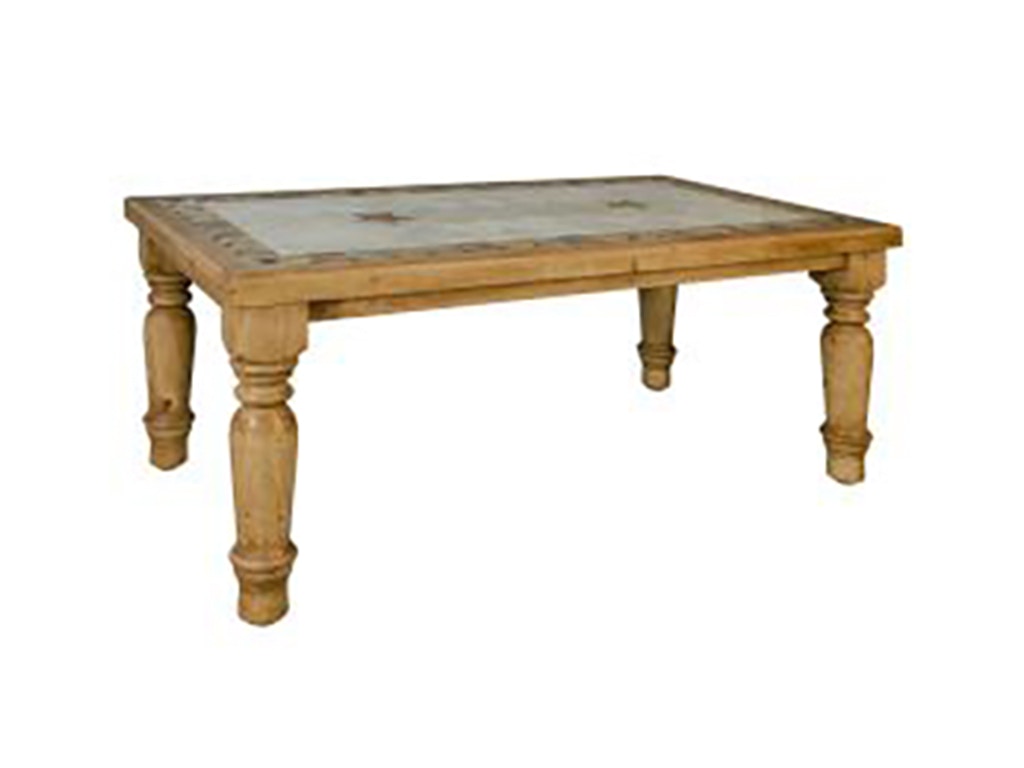 Rusticos Sierra Casual Dining SANTA RITA TABLE 6 FT / TEXAS MARBLE TOP ...