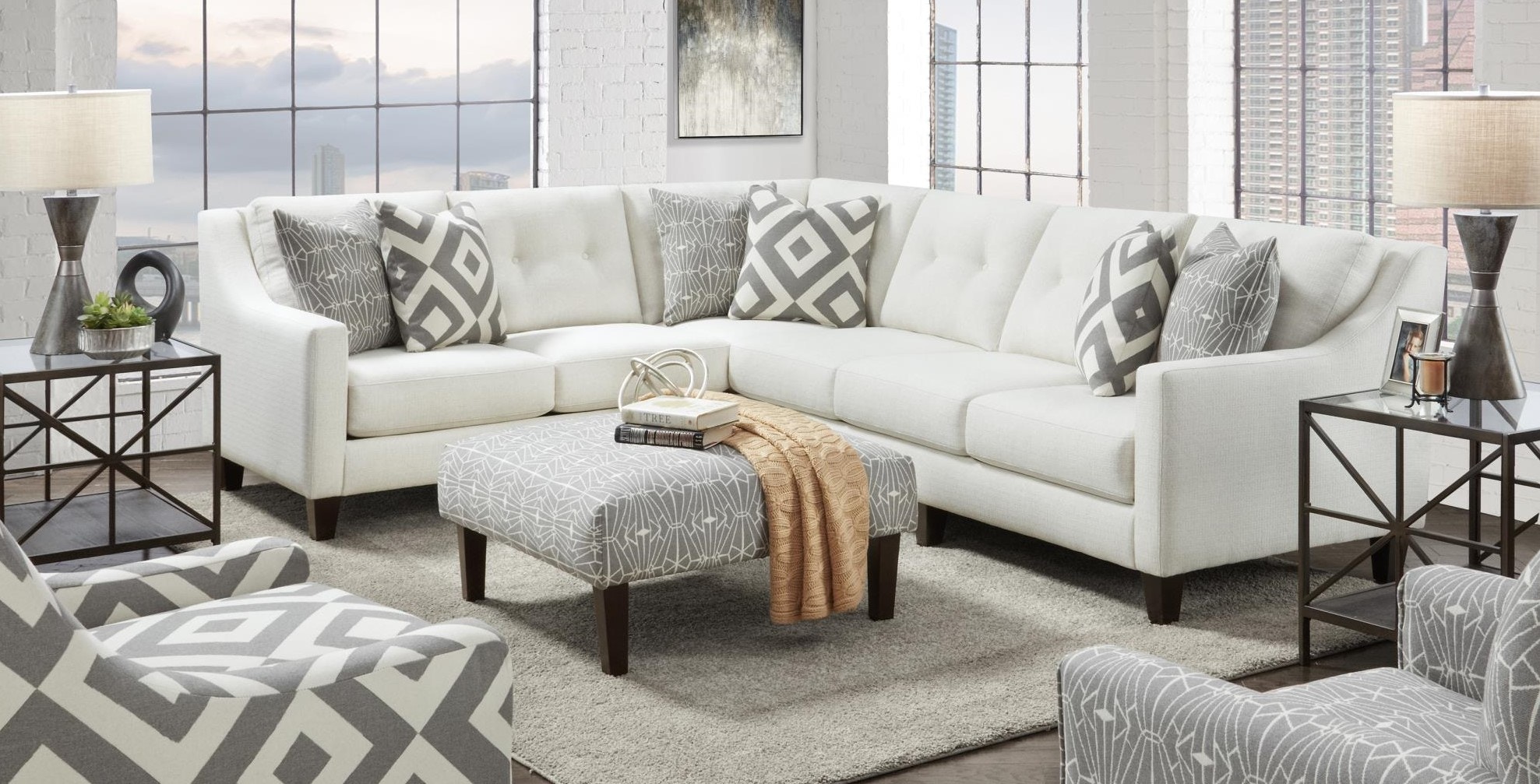 Fusion 2 PIECE SECTIONAL 52B-31 - J&K Home Furnishings - Little River, SC