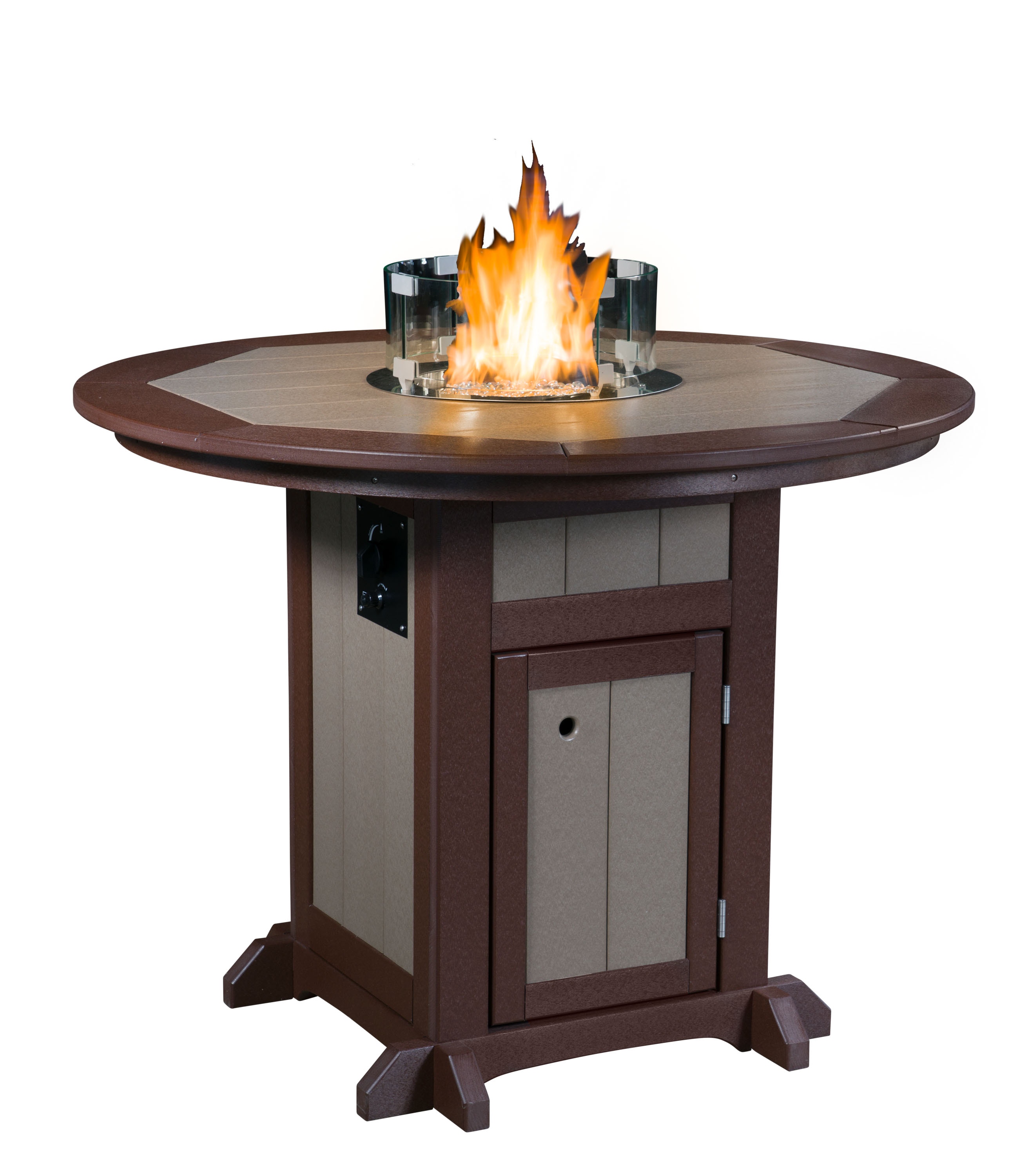 HOCH Round Counter Height Fire Pit Table Round CH Fire Pit Table RCHFPT ...