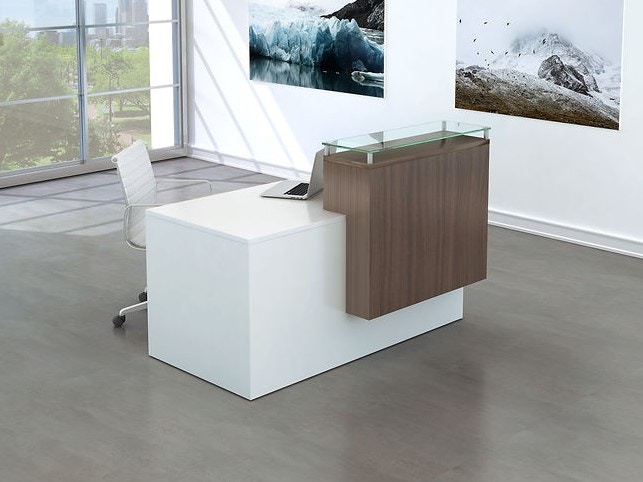 Maverick Reception Desks, many colors, many sizes! Made in USA!