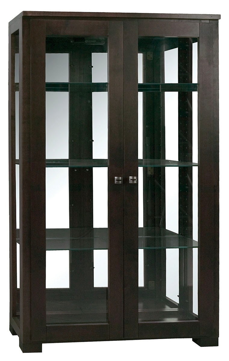 Short Double Curio Cabinet