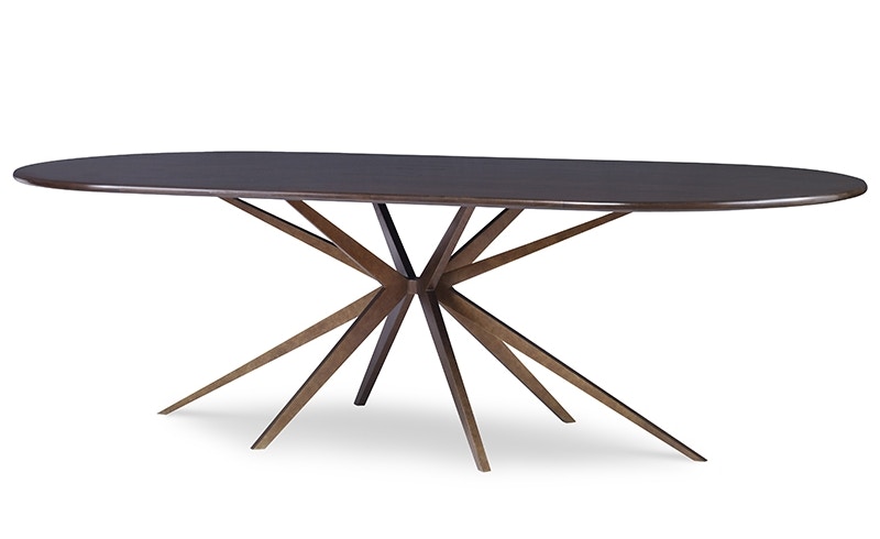 Mr Brown London Casual Dining Atlantis Oval Dining Table Base ATLANT ...