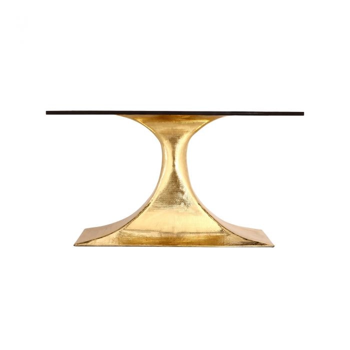 Villa and House Casual Dining Stockholm Oval Dining Table Base, Brass ...