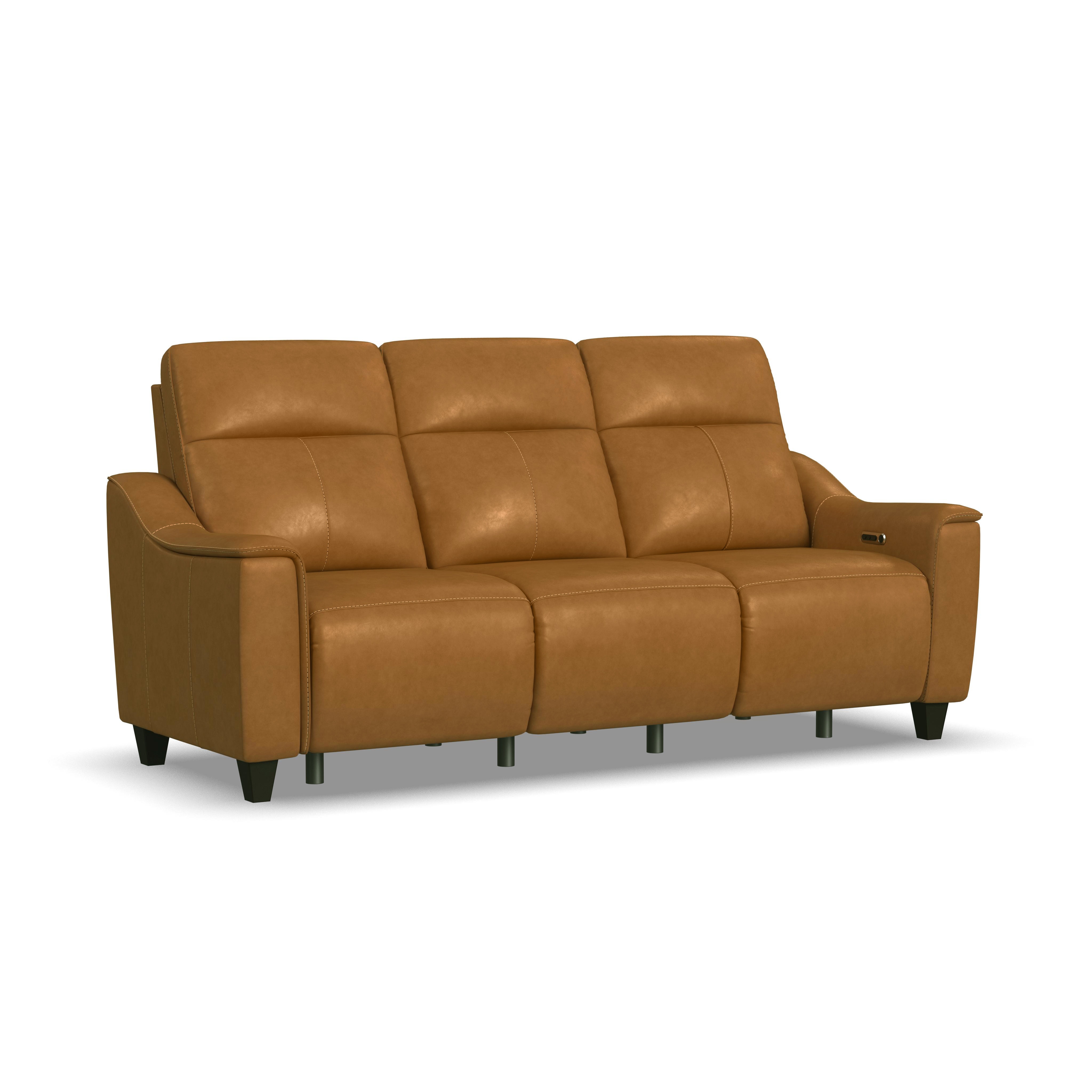 Flexsteel 1125-62PH/918-72 Walter Power Reclining Sofa with Power Headrests