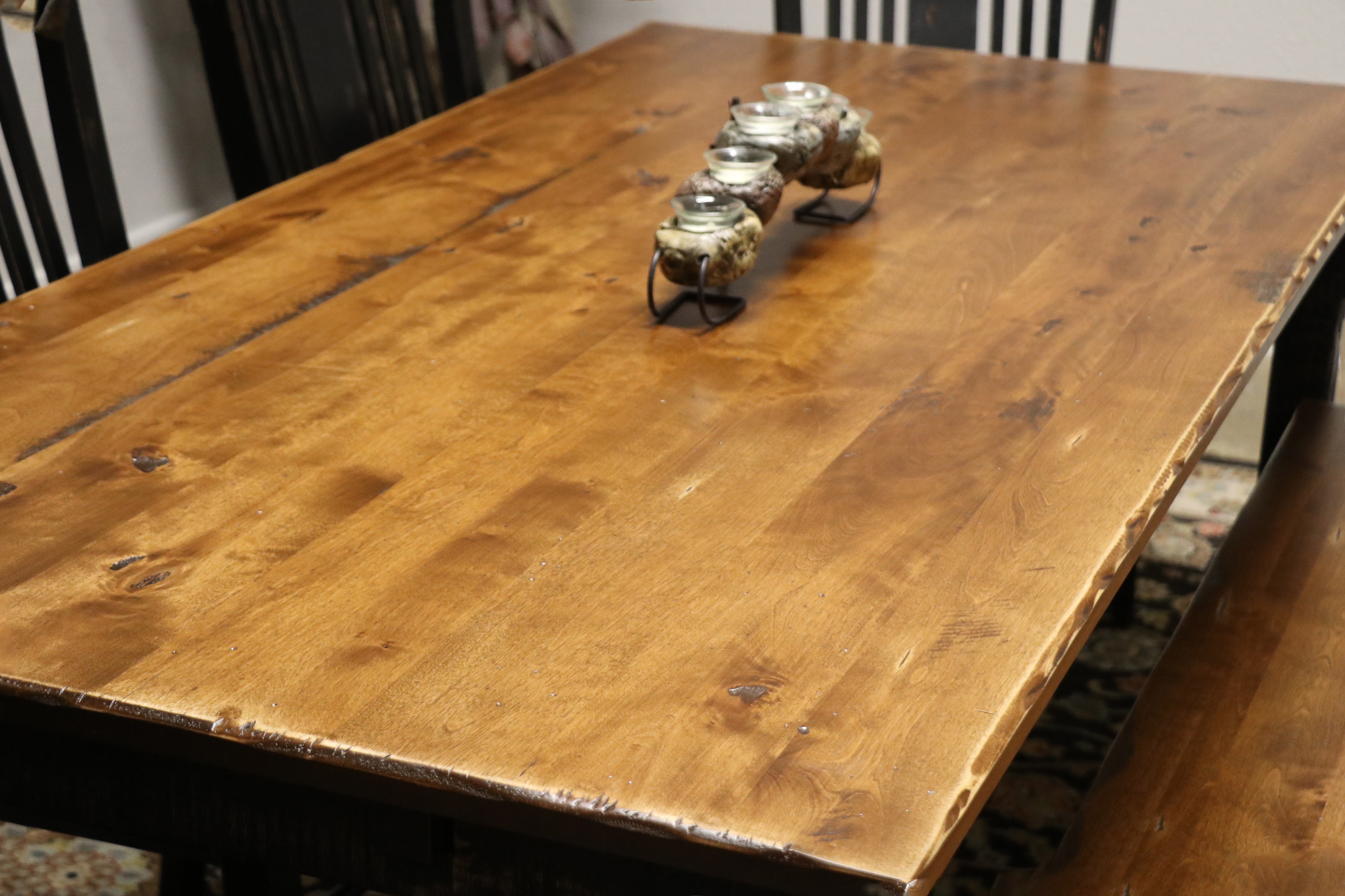 Canadel Three Rivers Dining Set 4 Chairs, Bench and Table