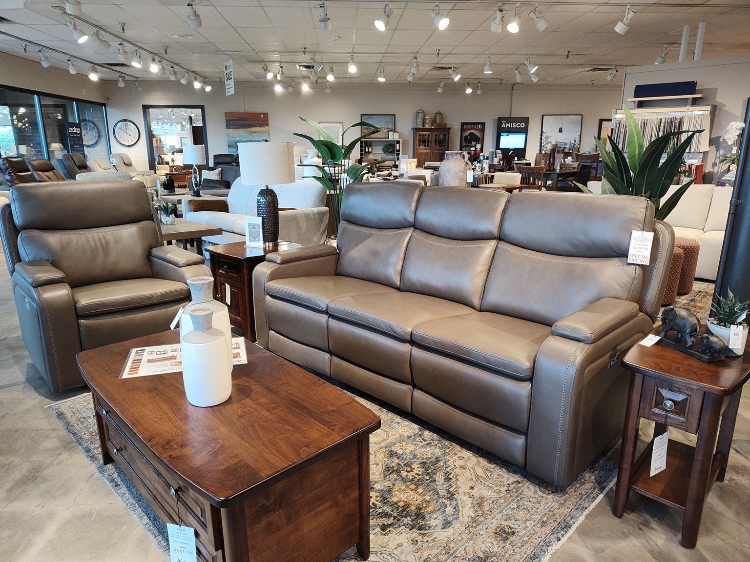 Barcalounger Gunner Seating Set (PH-1475) Power Reclining Sofa and Chair