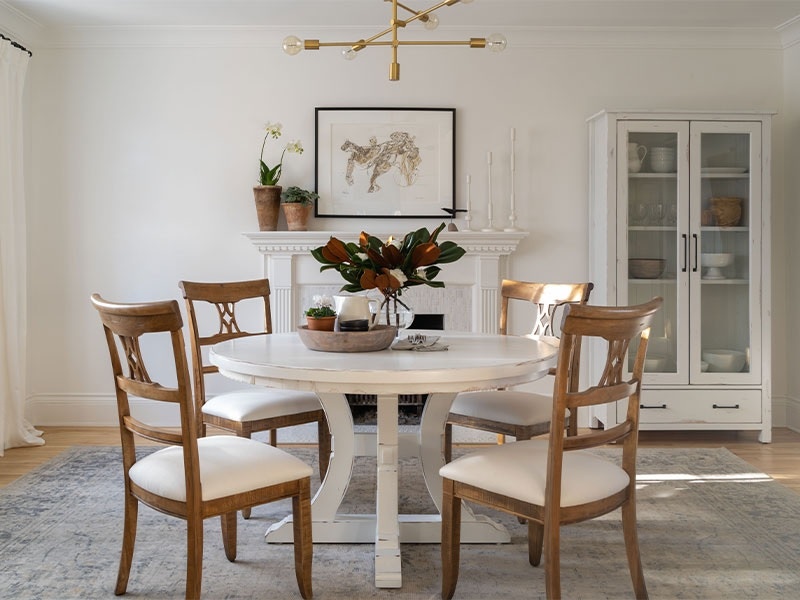 Canadel Canadel Customizable Dining Sets Farmhouse Chic Two Tone Round ...