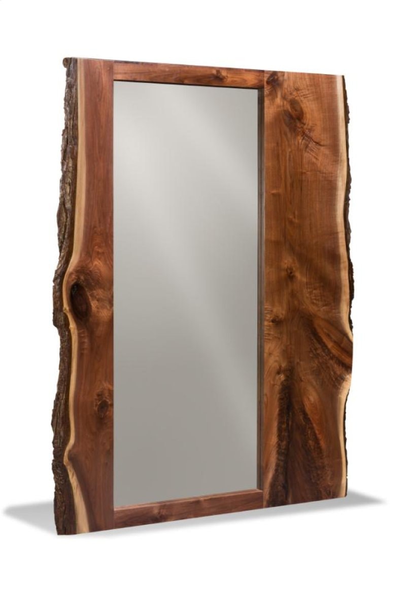 Live Edge Floor Mirror