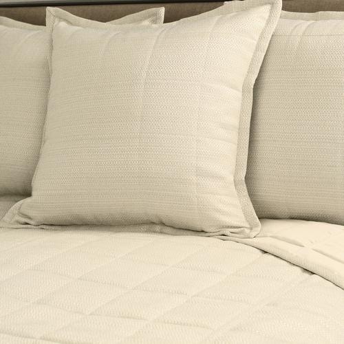 King White Textured Coverlet Set