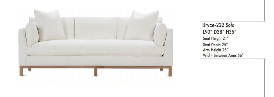 Bryce Sofa 90in, Bench Cushion