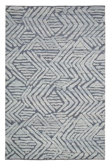 Norah 8x10 Rug in Light Blue and Dark Grey