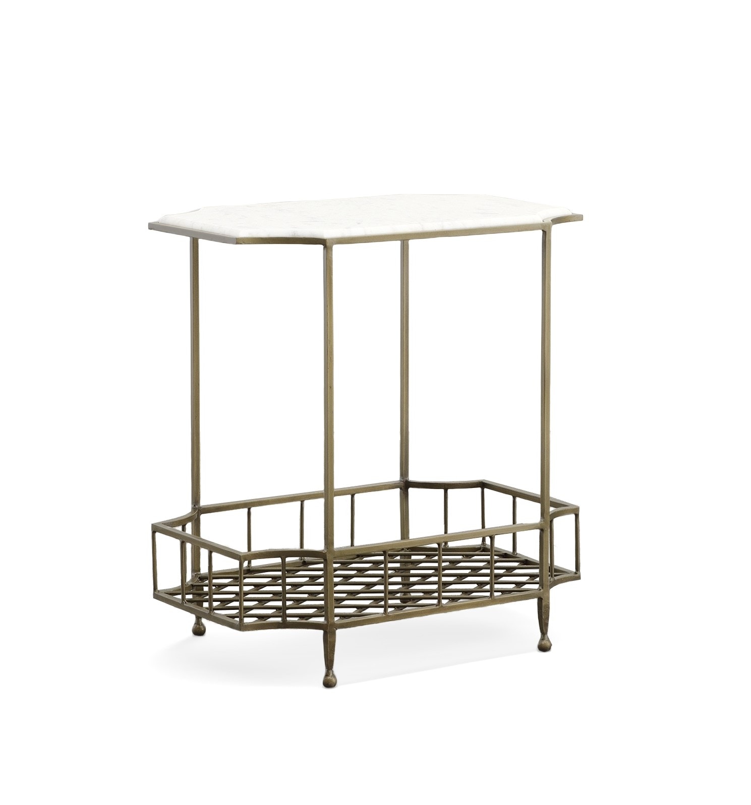 Riley Iron & Marble Side Table