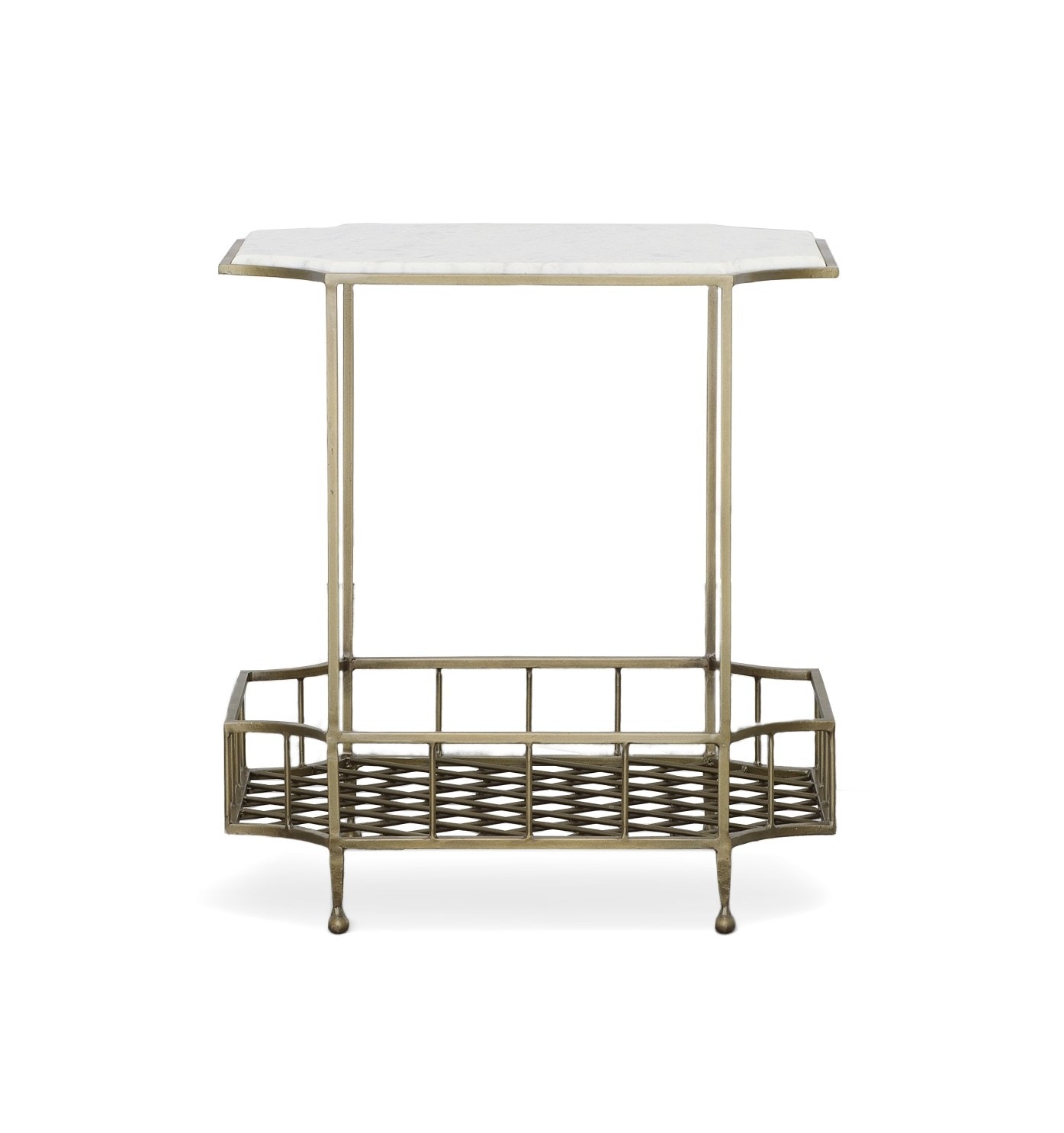 Riley Iron & Marble Side Table