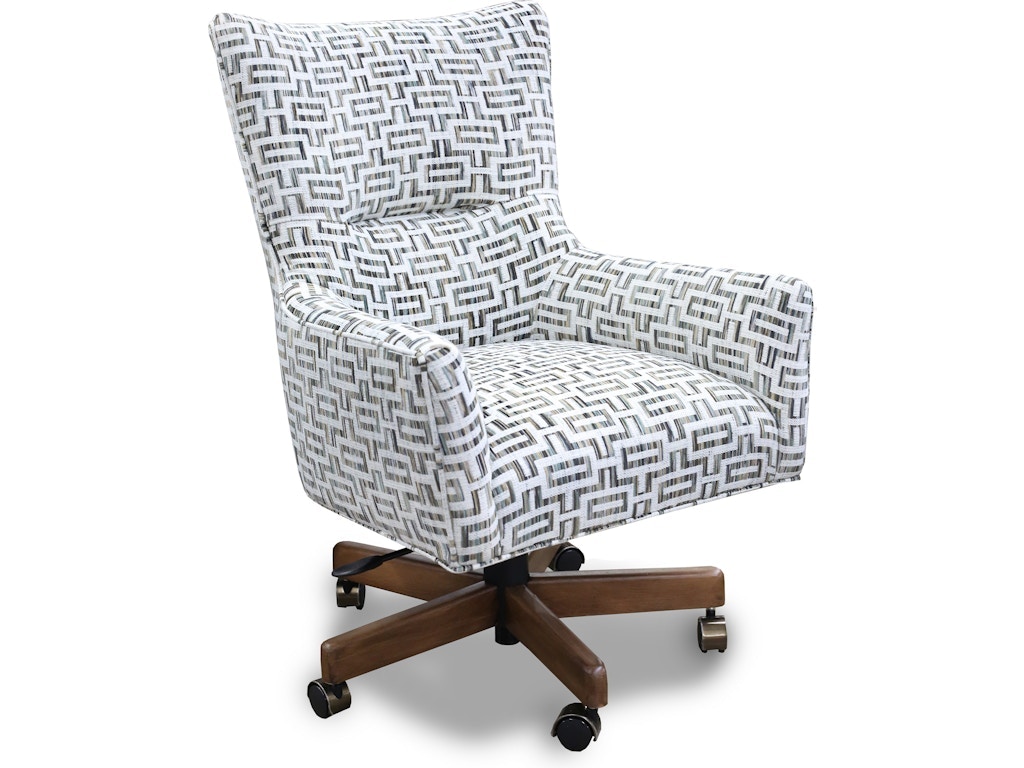 Moka Office Chair FABRIC: 700167-29, FINISH: SEA OAT, CASTER: BRASS