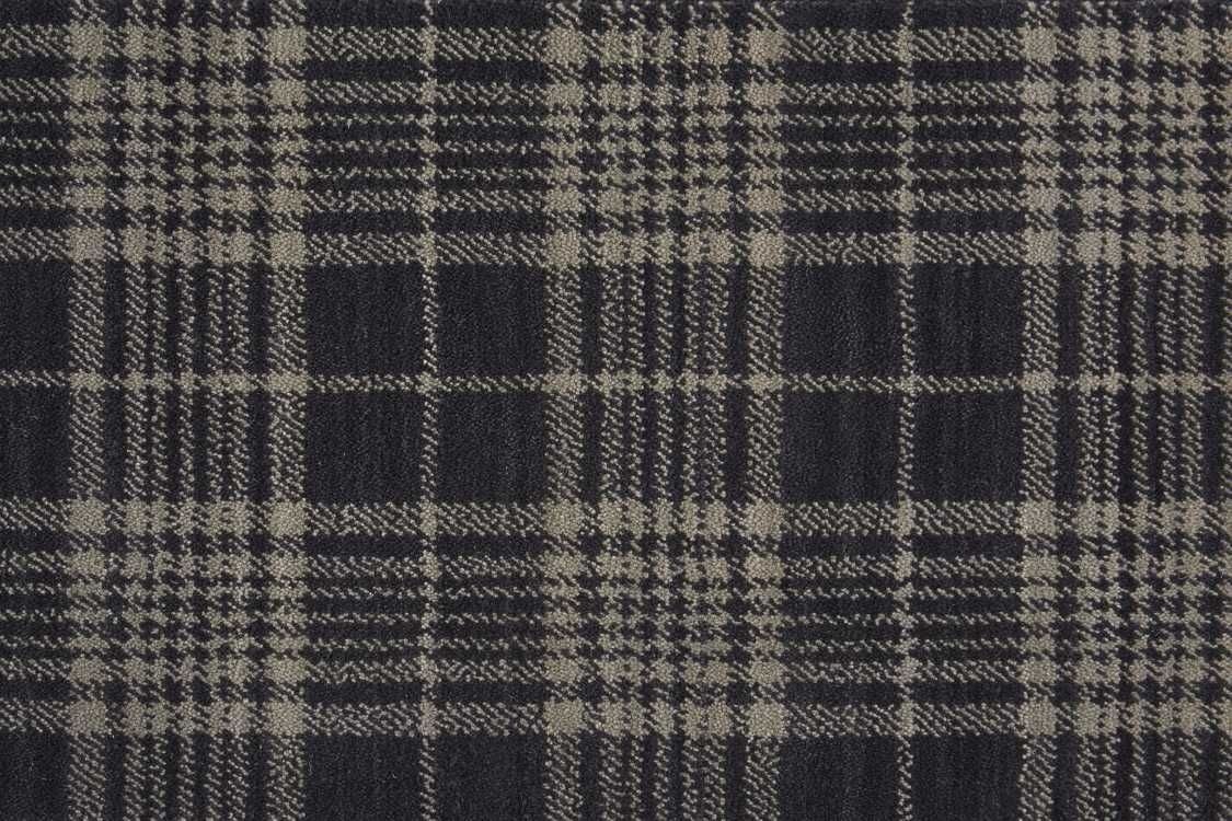 GINGHAM RUG CHARCOAL 8x10