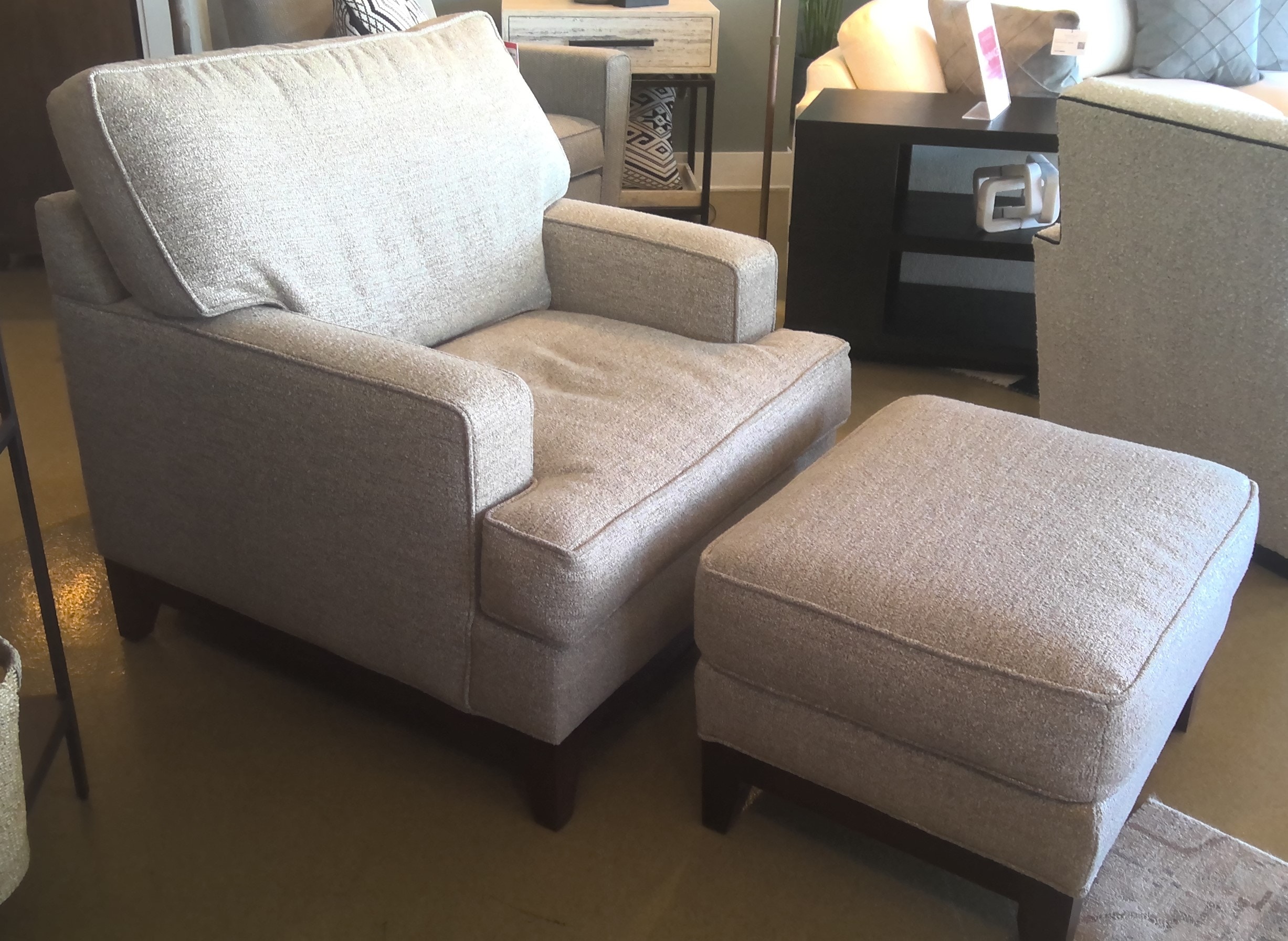 MANHATTAN CHAIR AND OTTOMAN