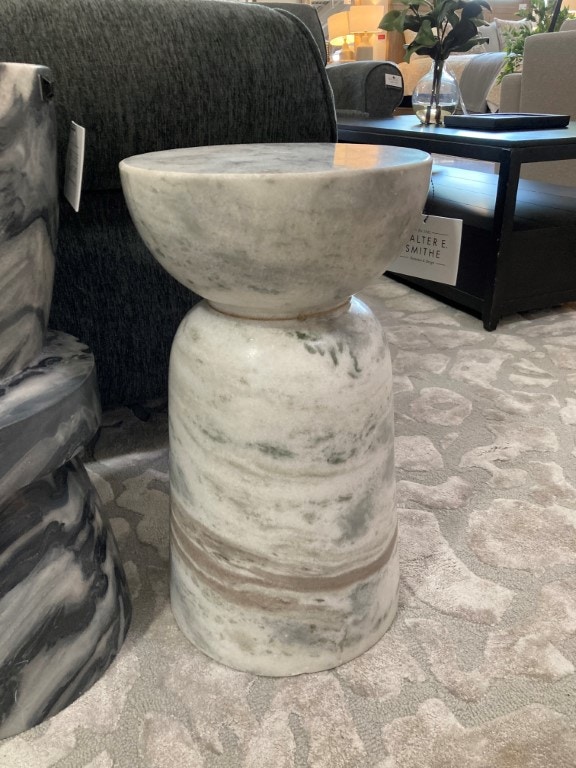 Eugene Marble Stool End Table