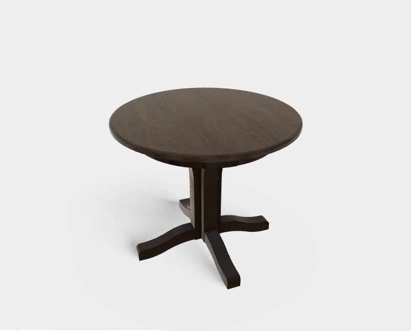 MAVIN 3636B000-M Casual Dining Solid Maple Round Dining Table with ...