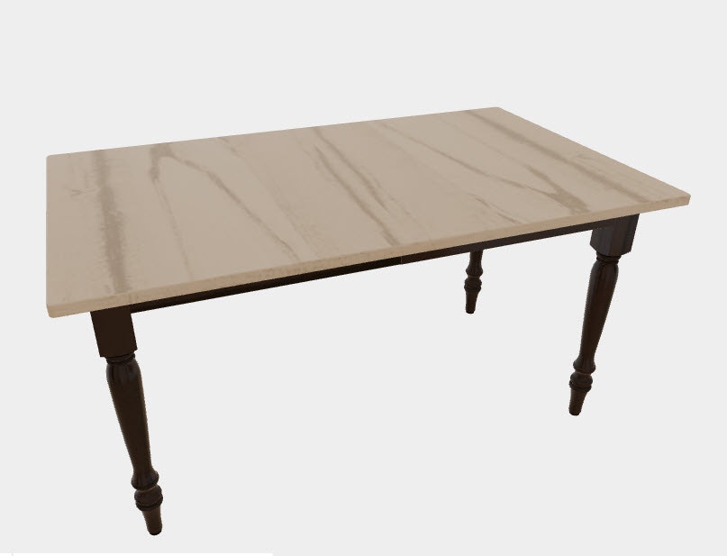 MAVIN 3660A000-G Casual Dining Solid Rectangle Dining Table with Gatlin ...