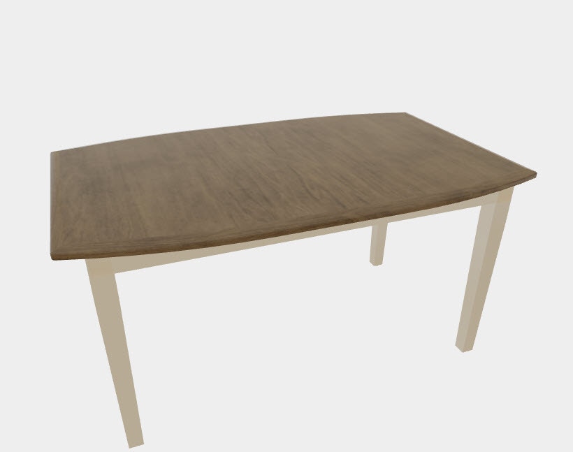 MAVIN 3860G000-M Dining Room Solid Boat Tabletop with Shaker Legs