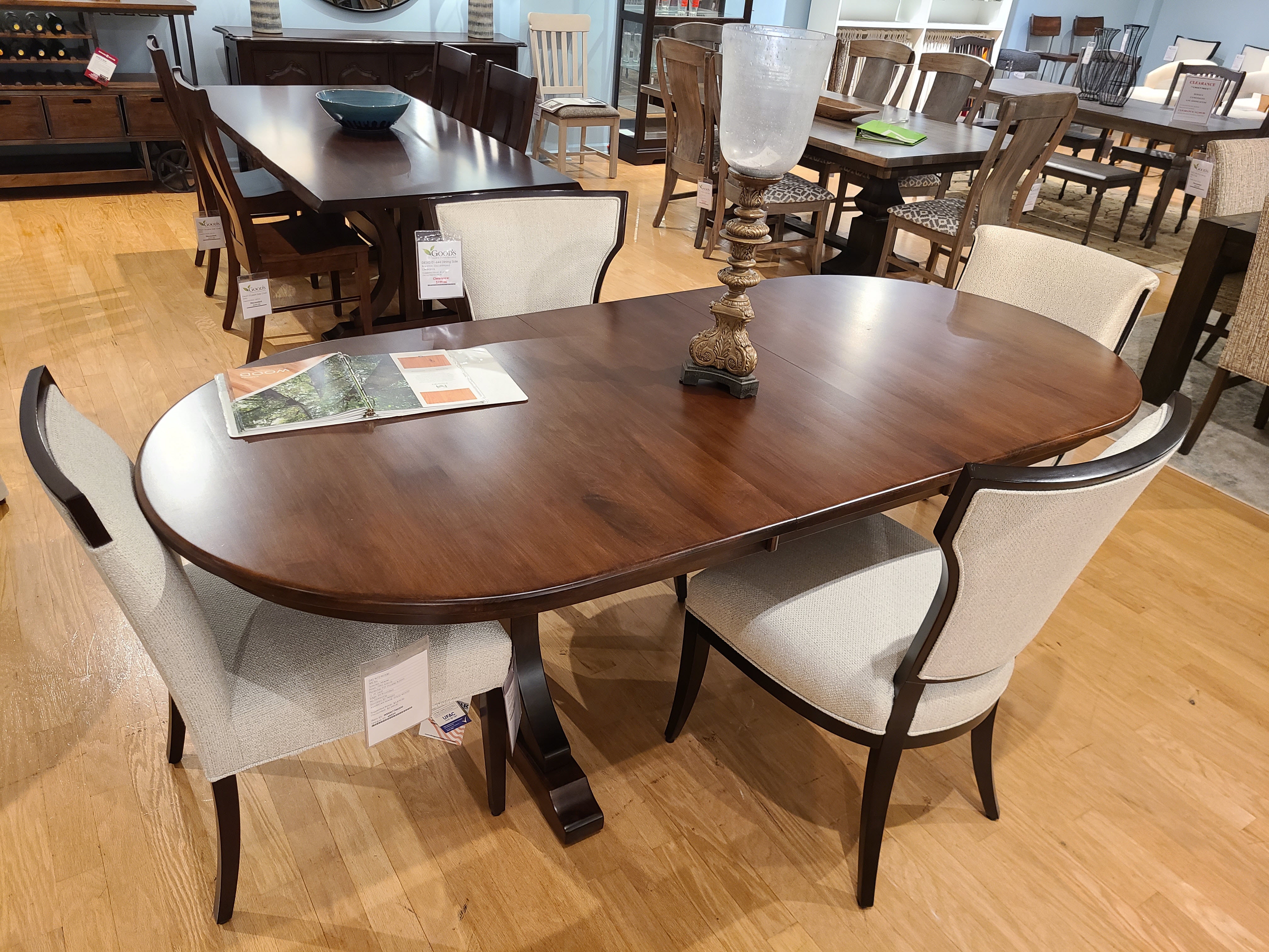 MAVIN 4272B118-M-P2F-Clearance Casual Dining Dining Table with 1) 18 ...