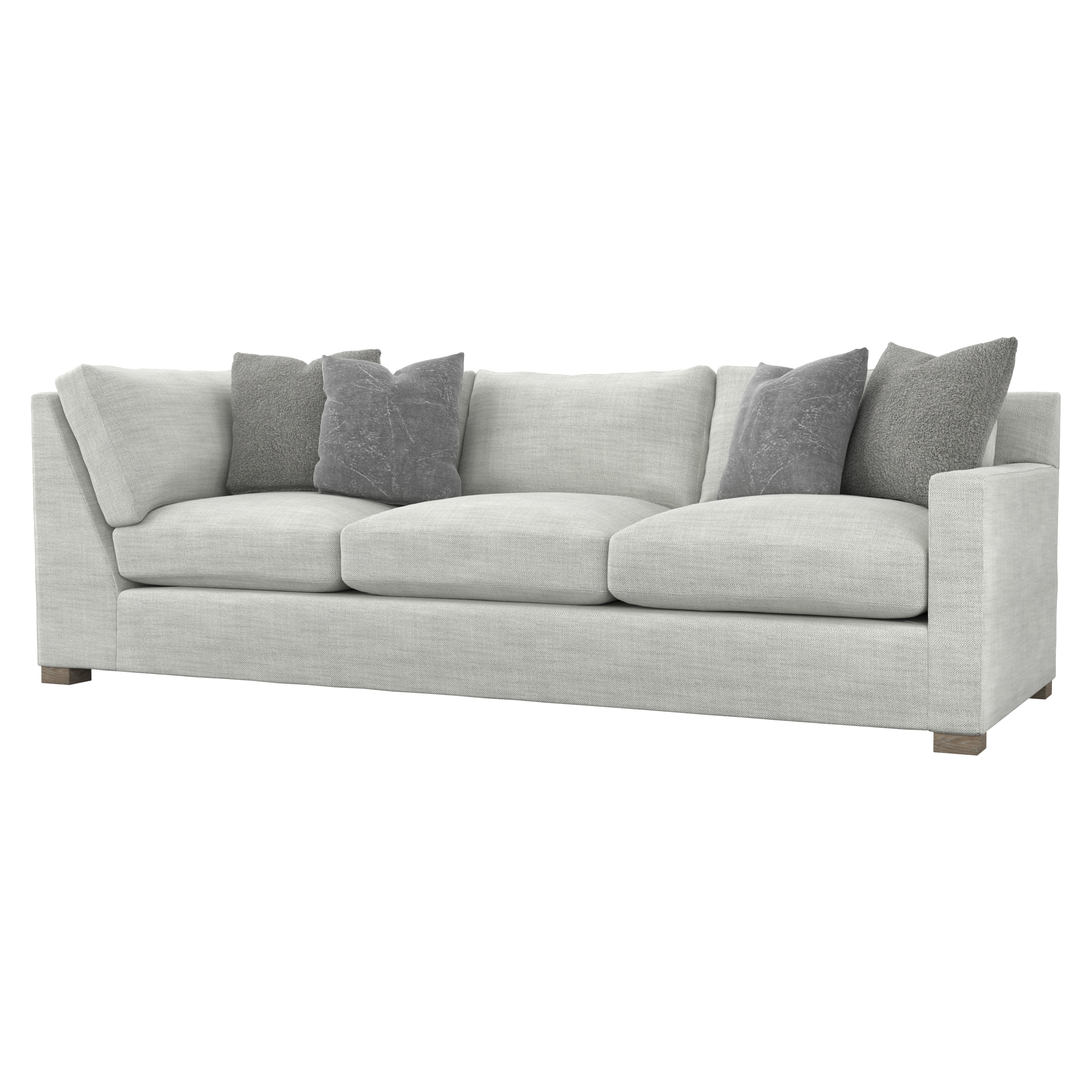 Bernhardt Interiors N9693 Living Room Kelsey Fabric Right Arm Return Sofa