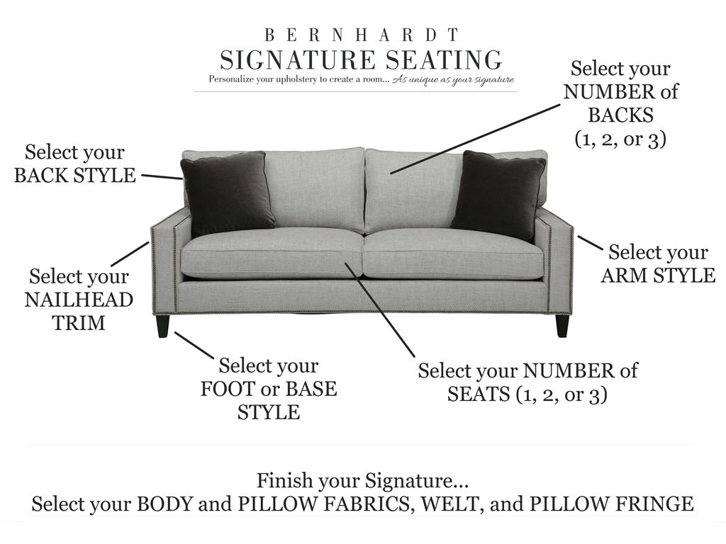 Bernhardt Signature-Seating-Sleepers Living Room Custom Sleepers