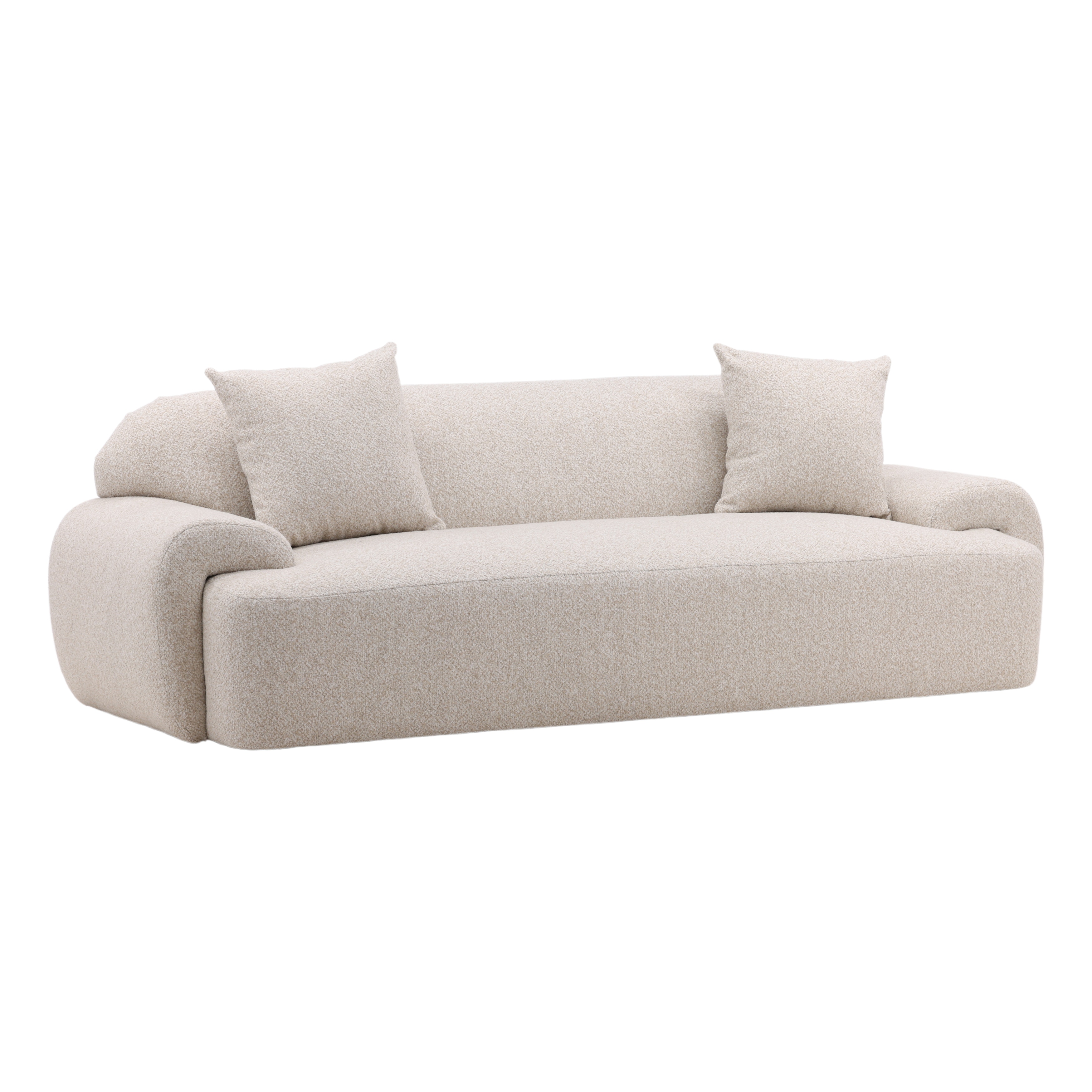 Dovetail Furniture DOV65027-CREM Living Room Janet Sofa