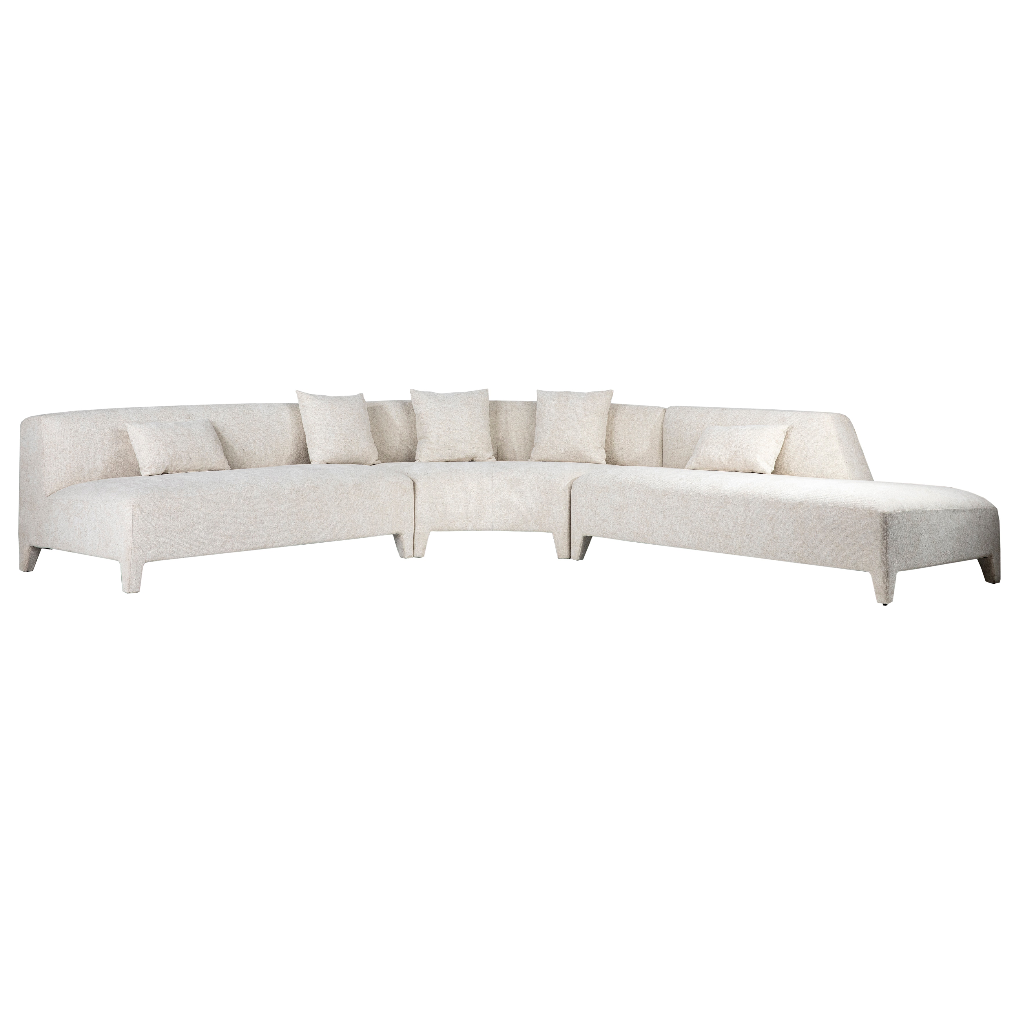 Dovetail Furniture DOV24087 Living Room Melba L-Shape Sectional