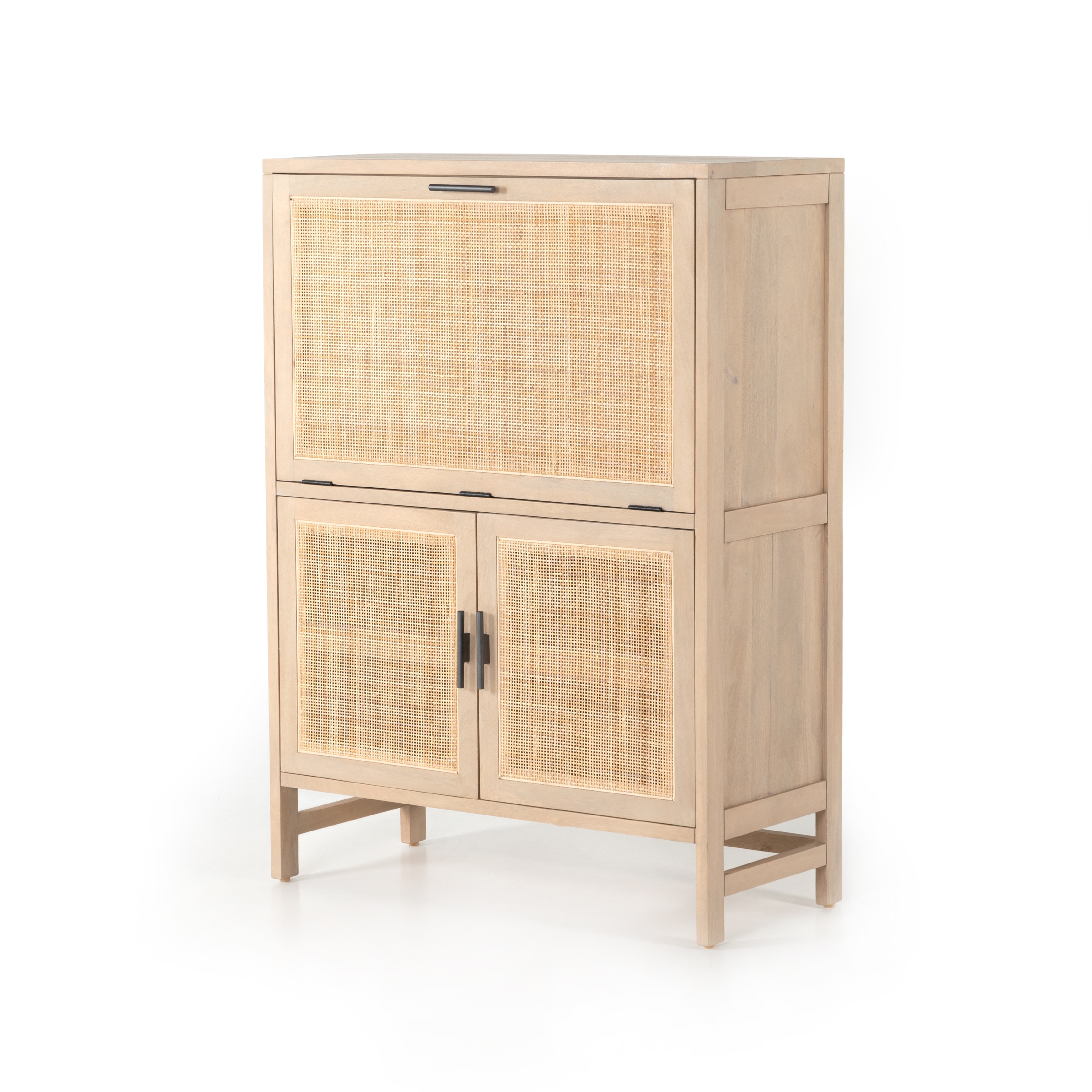 Four Hands Furniture 109084 002 Bar and Game Room Caprice Bar Cabinet Natural Mango