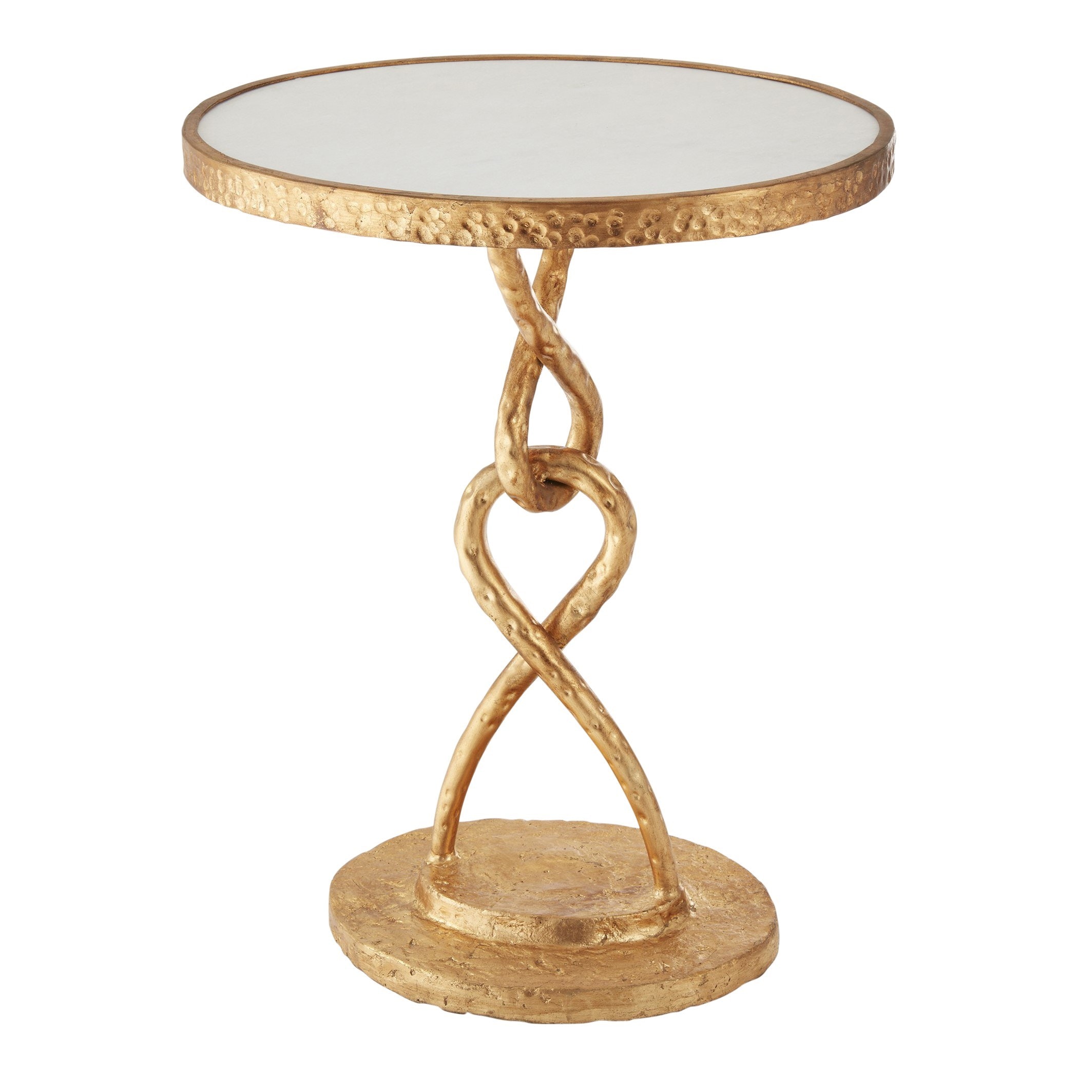Global Views 8.81682 Living Room Loop De Loop Table-Gold Leaf