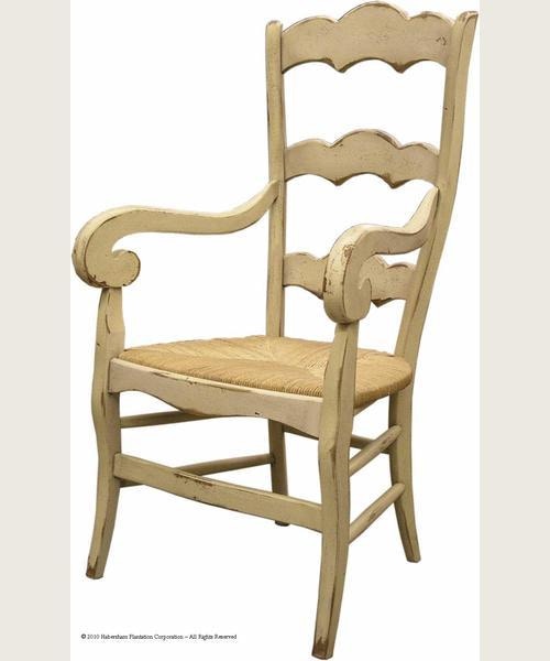 Habersham Furniture 43-6550 Dining Room Isabella Arm Chair With Rush Seat