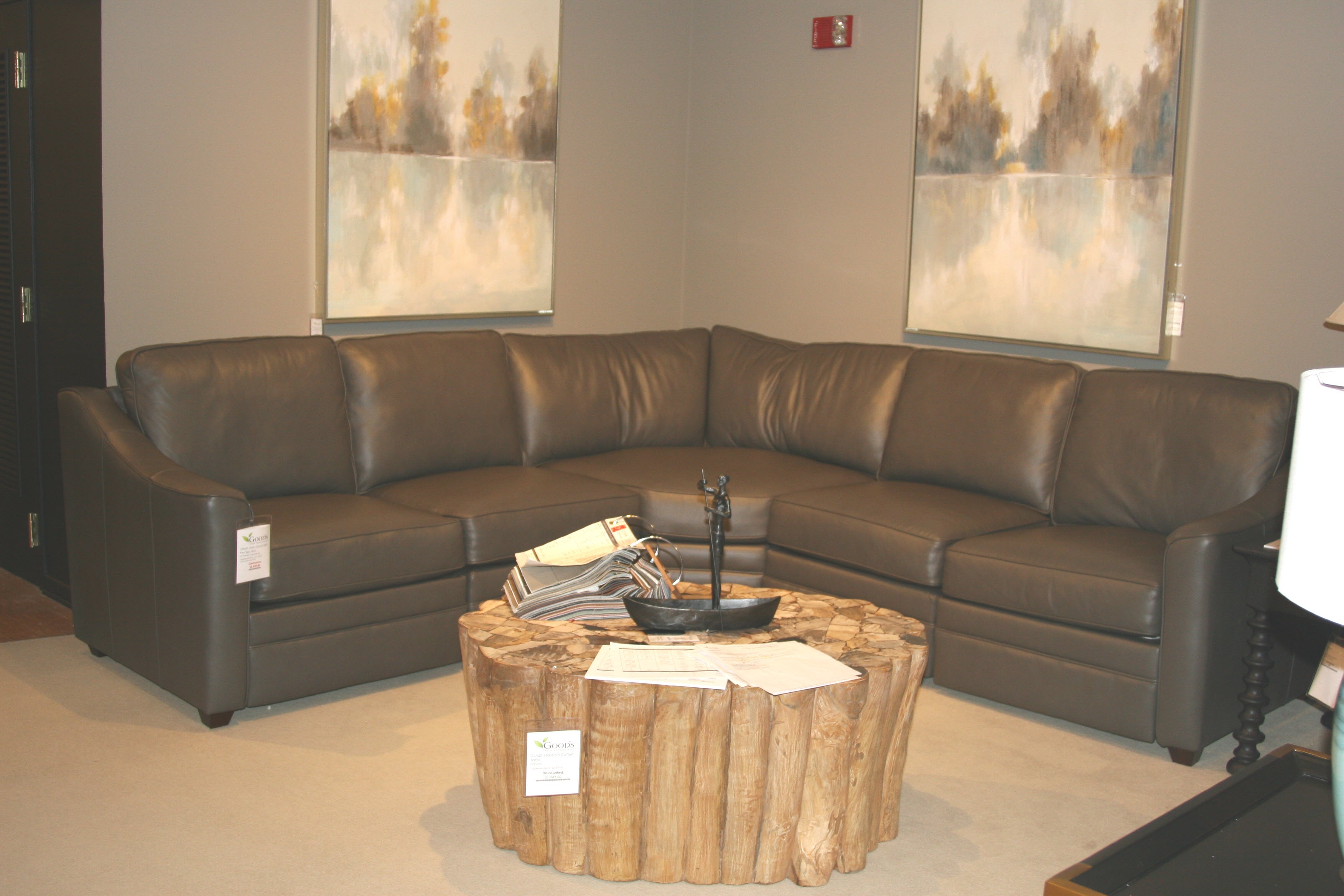 Craftmaster L9 Leather Sectional Group Living Room 3-Piece Set