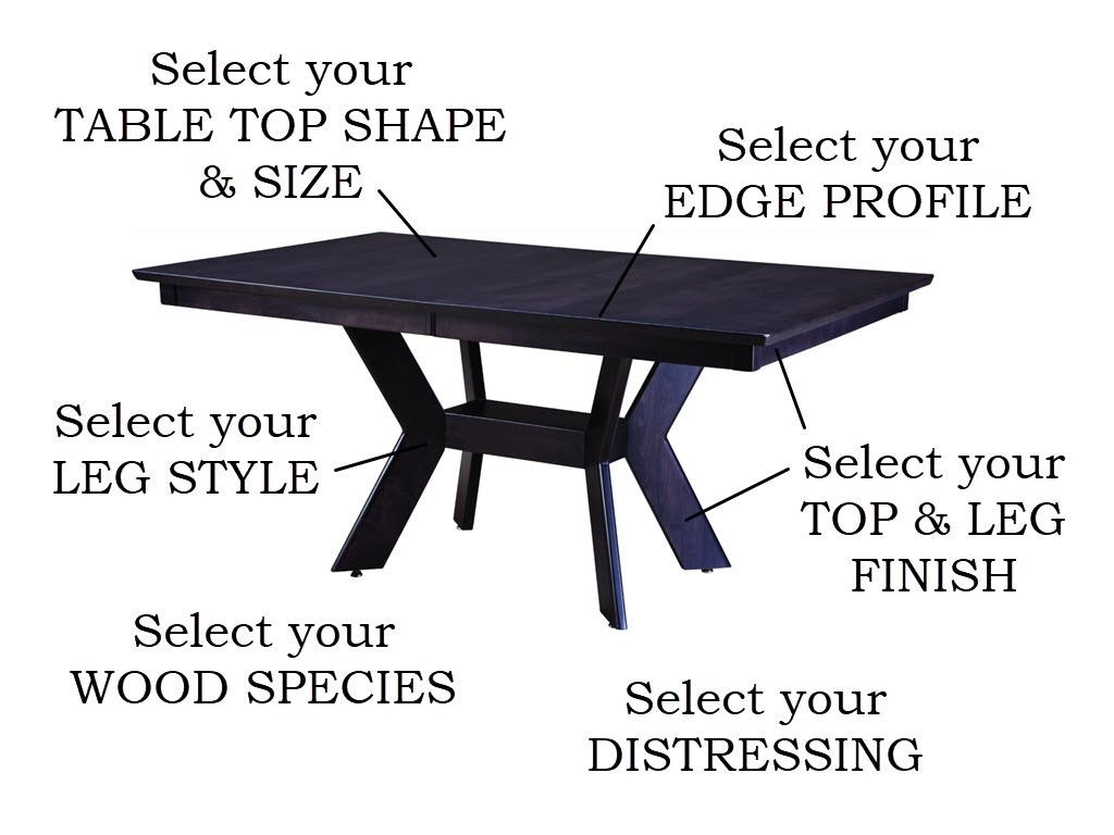 MAVIN Custom-Tables Casual Dining Design Your Own