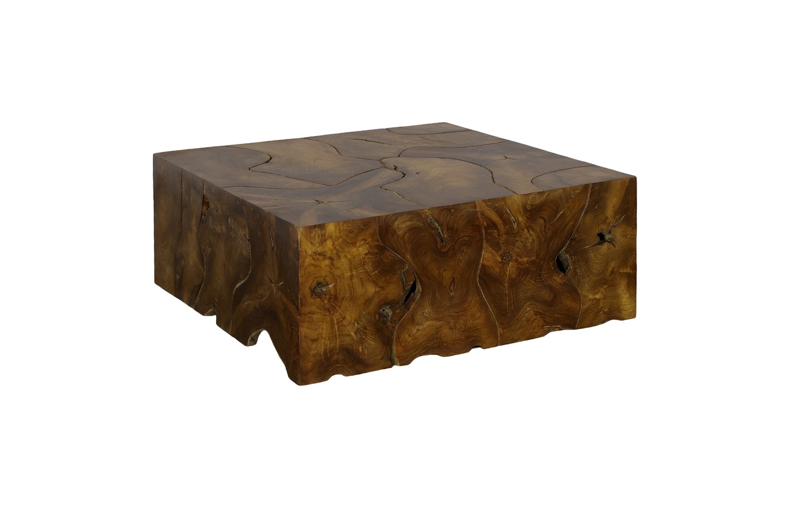 Teak slice coffee table store