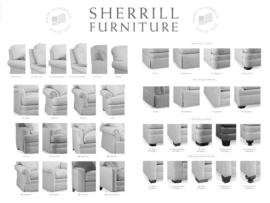 Sherrill 9600-Series Living Room Custom Furniture Program