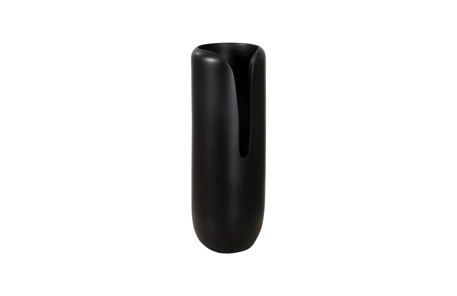 Phillips Collection TH107164 Interval Wood Vase, Black, Large