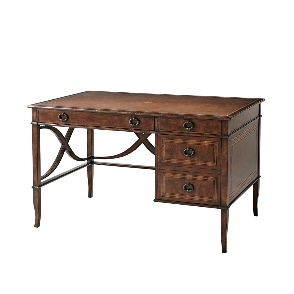 Theodore Alexander Furniture 7105 243 Home Office Lecriture Pedestal Desk